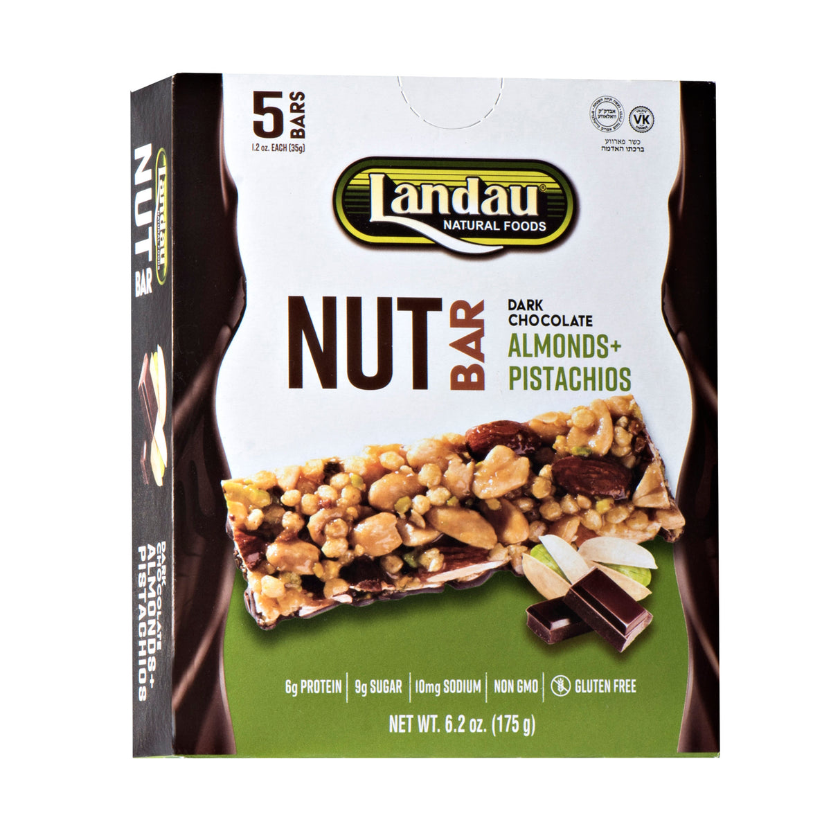 LANDAU NUT BAR CHOCOLATE ALMOND PISTACHIO 5PK – lantev